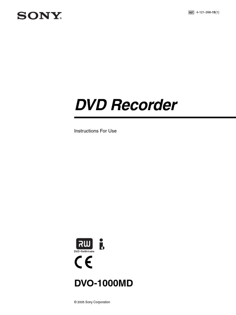 Medical DVD Recorder Guide | PDF | Electromagnetic Compatibility | Hertz