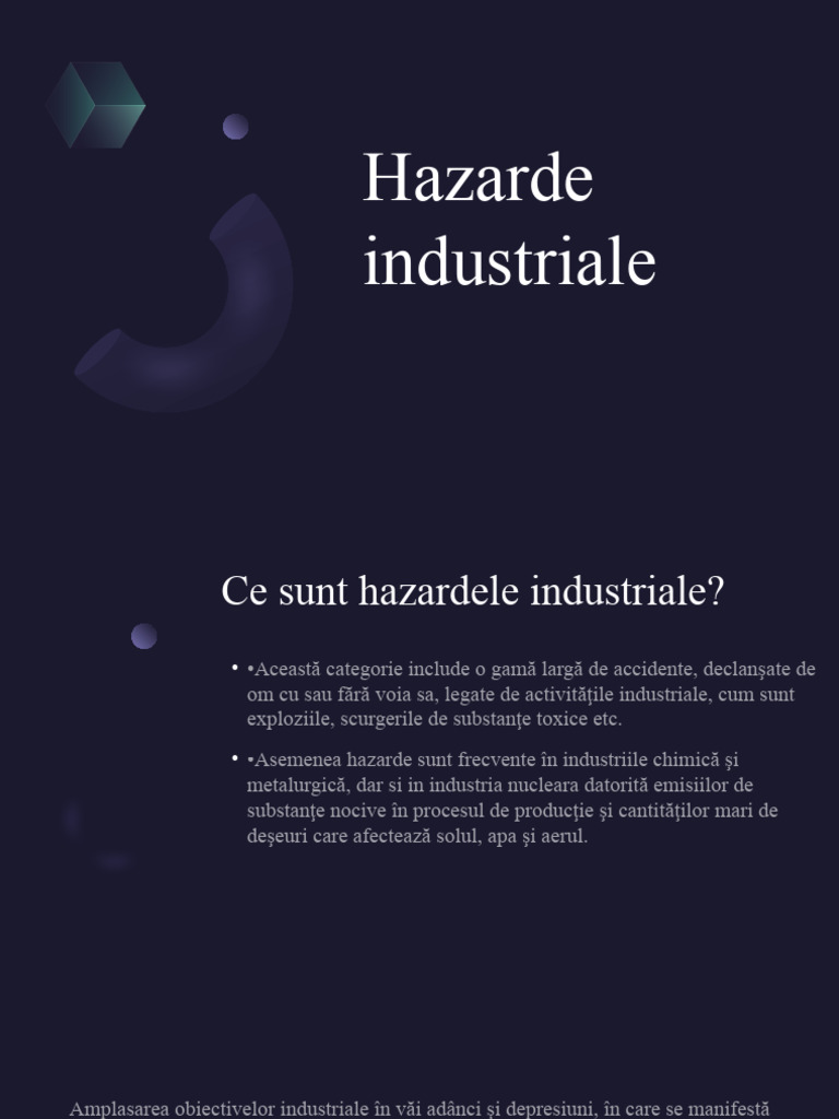 Hazarde Industriale | PDF