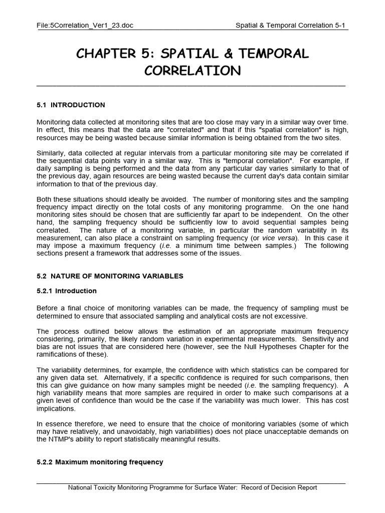 Spatial And Temporal Correlation Pdf Statistics Type I And Type