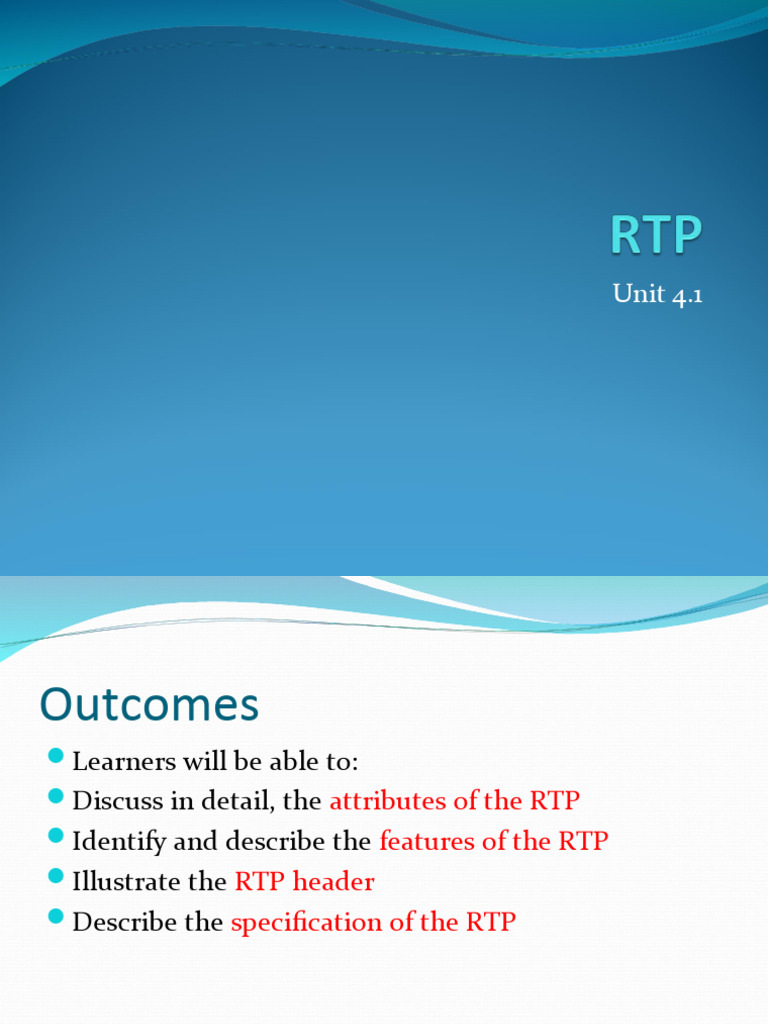 Understanding Real-Time Transport Protocol | PDF | Computer Engineering ...