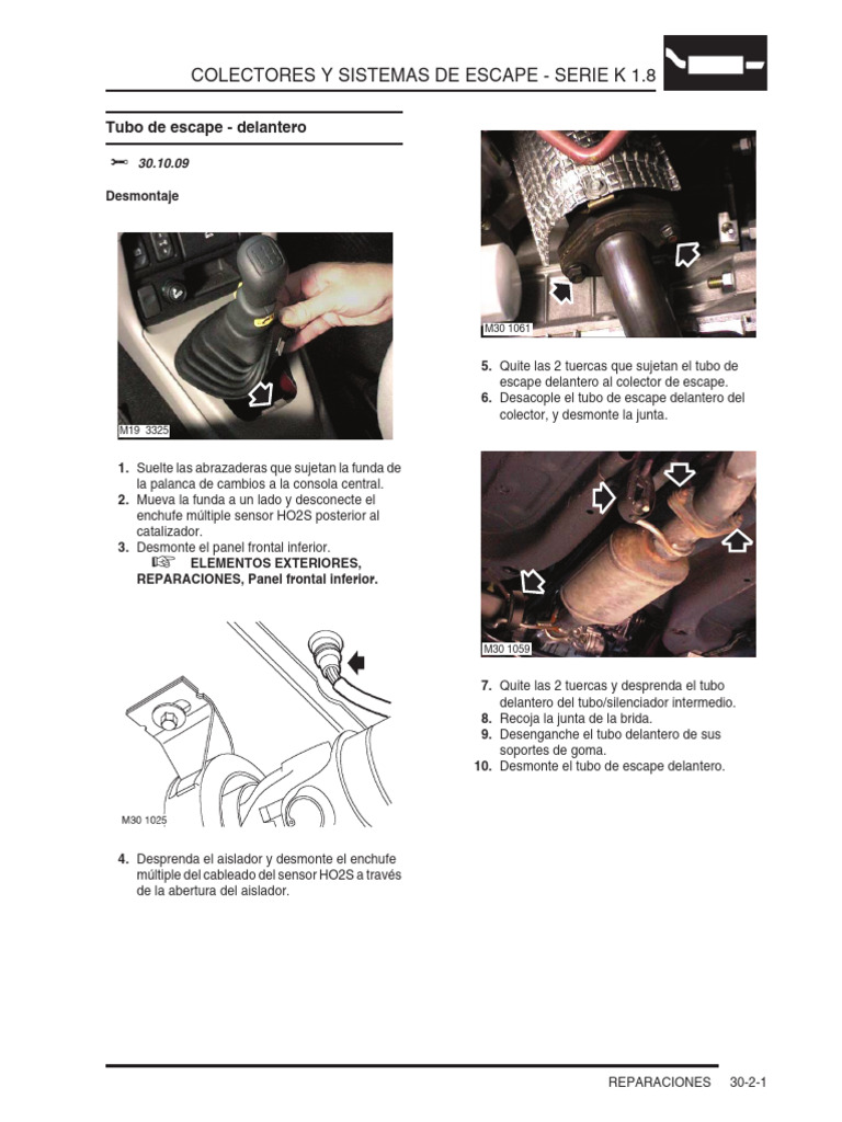 LRF Manual de Taller - Proced de Serv Sist Escape | PDF