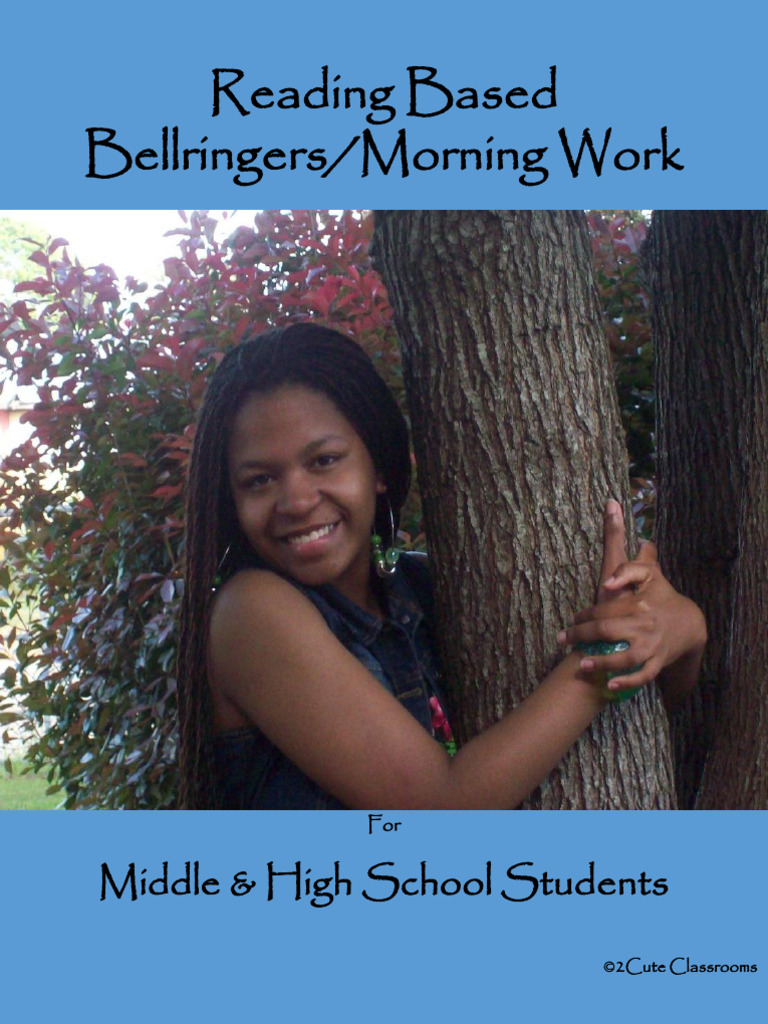 Reading Based Bellringers/Morning Work: Middle & High School Students | PDF
