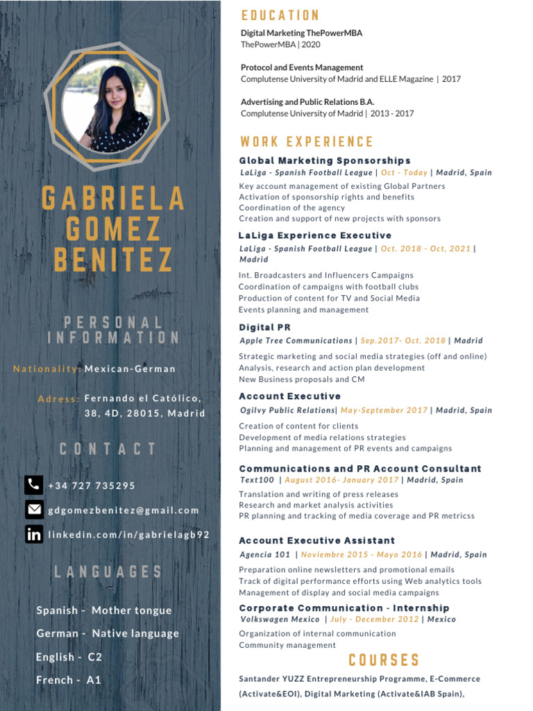 Gabriela Gómez B. - CV | PDF