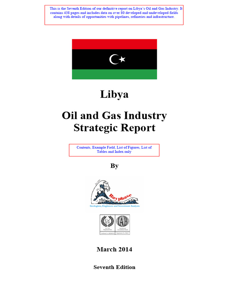 Libya Strategic Report Booklet | PDF | Petroleum Reservoir | Petroleum