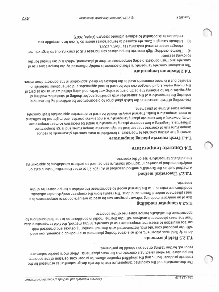 Csa Concrete Temparature Pdf