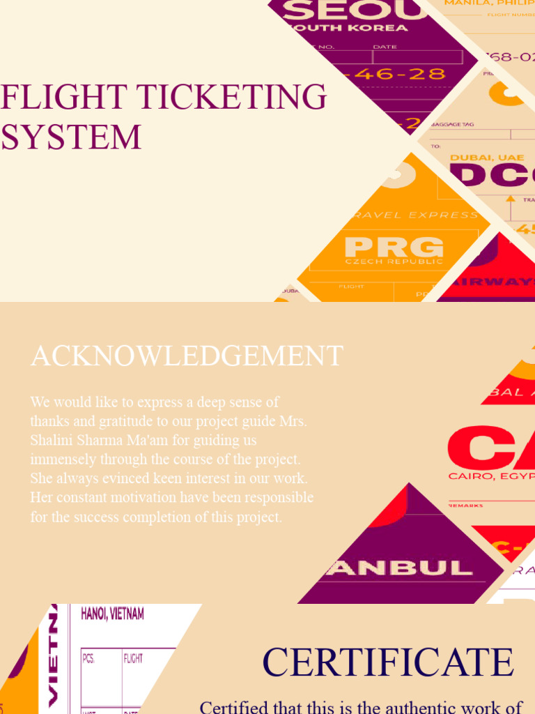 Flight Ticketing System | PDF