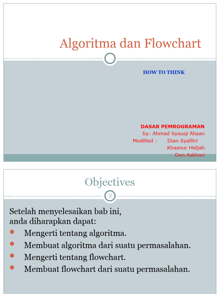 Materi 5 Daskom ALGORITMA - DAN - FLOWCHART | PDF | Komputer
