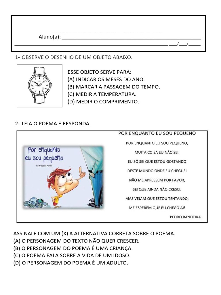 Modelo de Prova 2 Ano HISTÓRIA | PDF