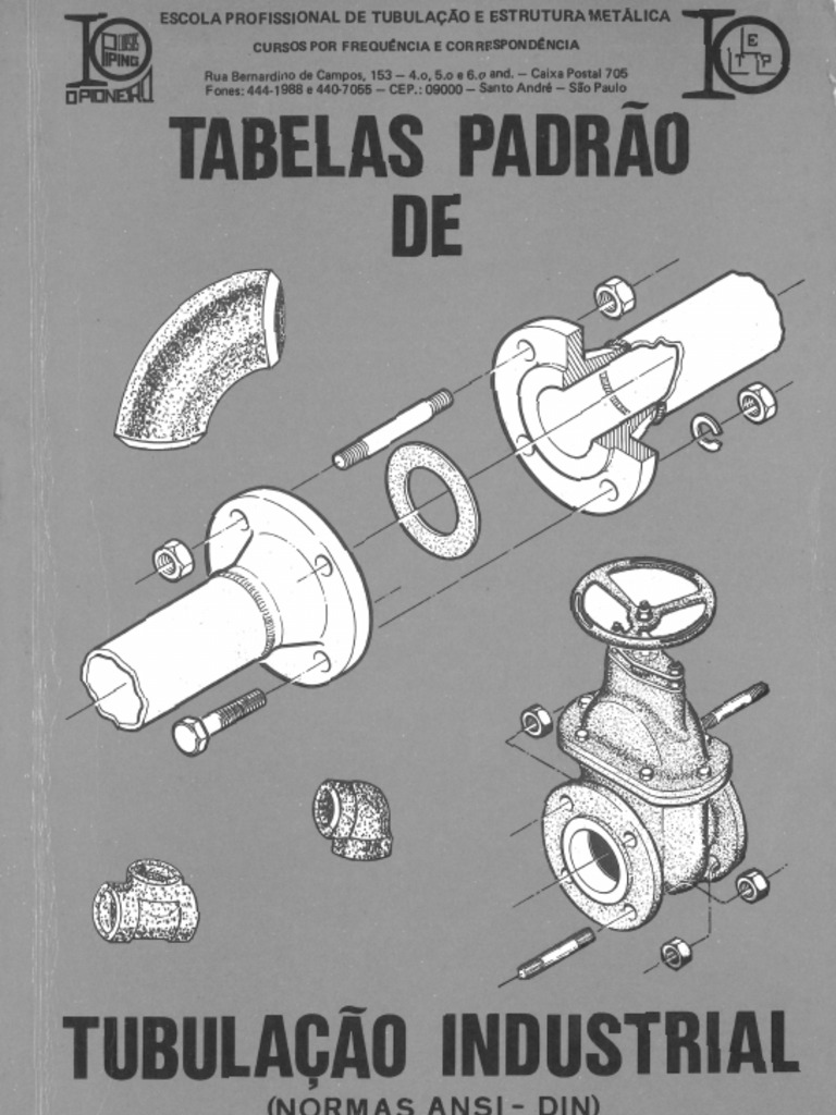 Tabelas Padrão de Tubulação Industrial - Ok | PDF