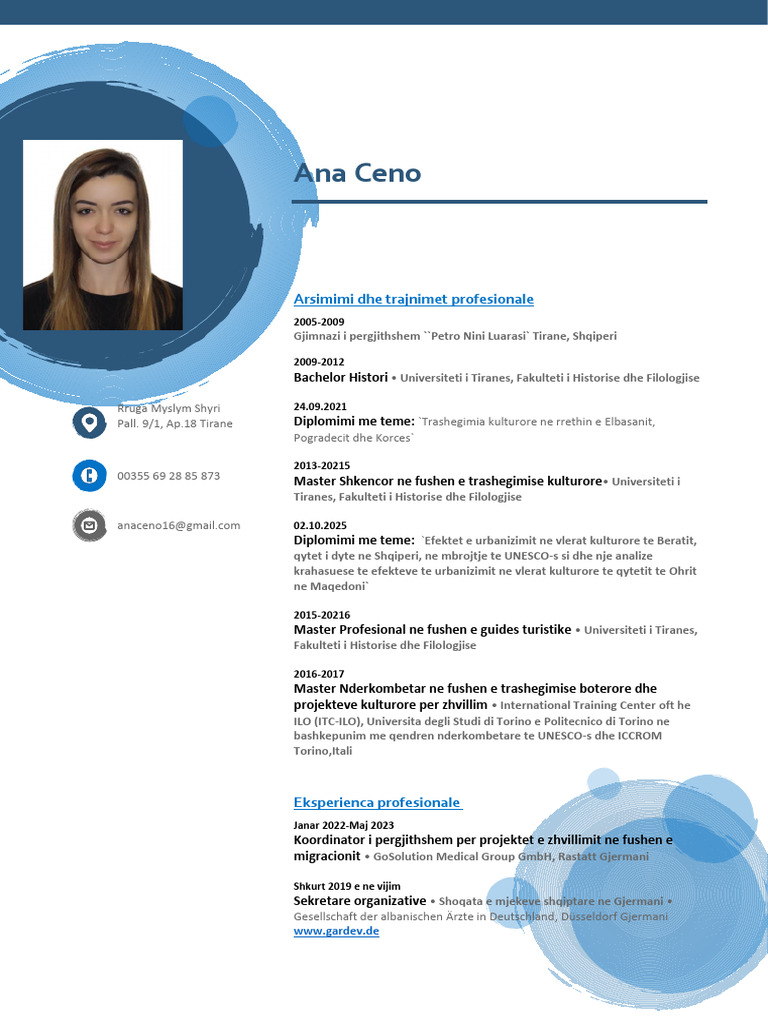 Ana Ceno - CV Alb. | PDF