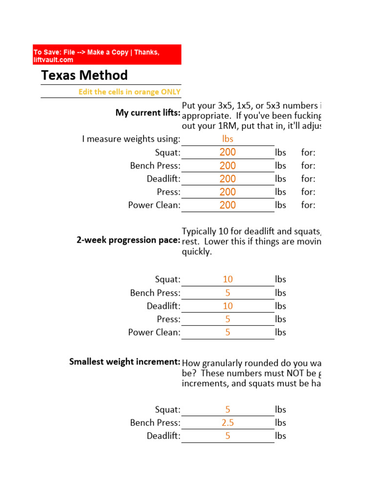 Texas Method Spreadsheet | PDF