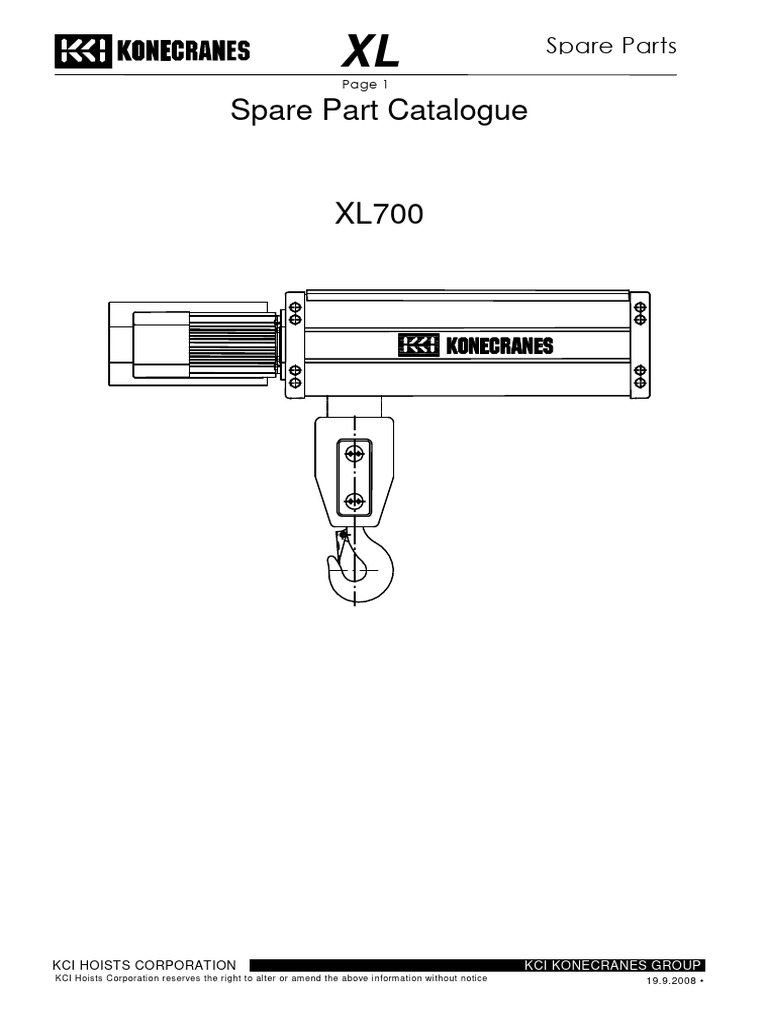 Kone Hoist XL Manual | PDF