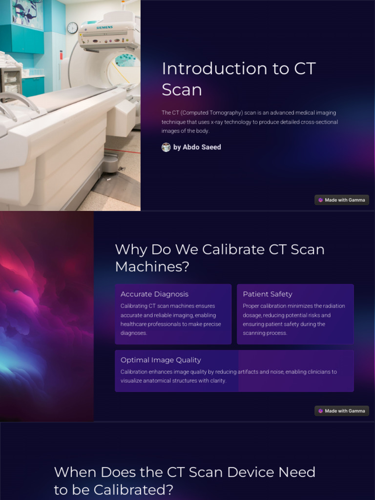 Introduction To CT Scan | PDF