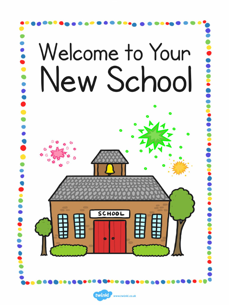 Welcome To Your New School Activity Sheets | PDF