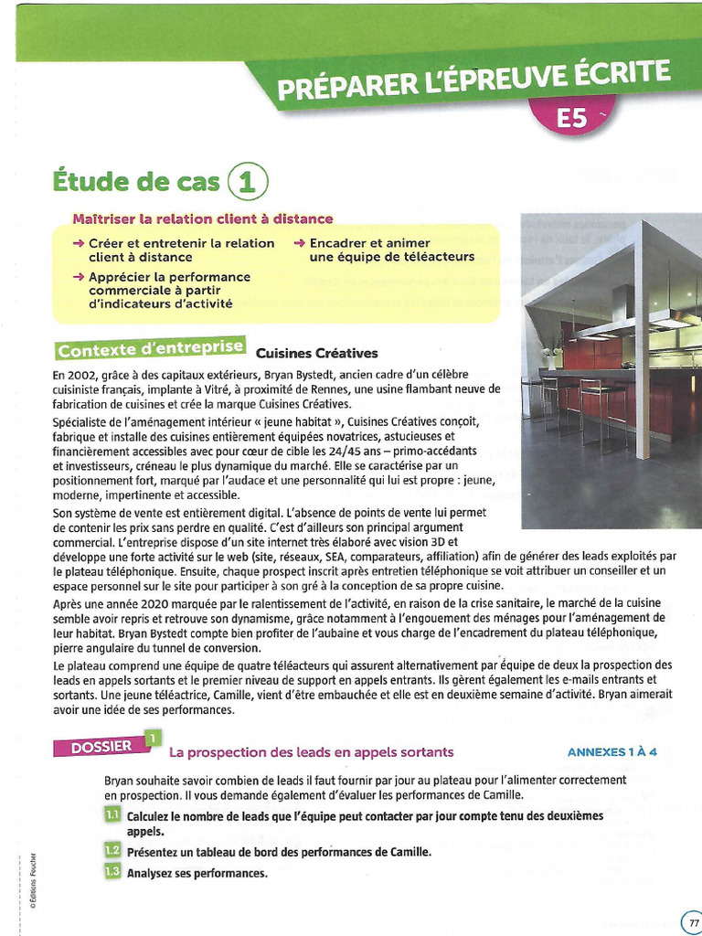 Etude de Cas Mini Competence 1 NDRC | PDF