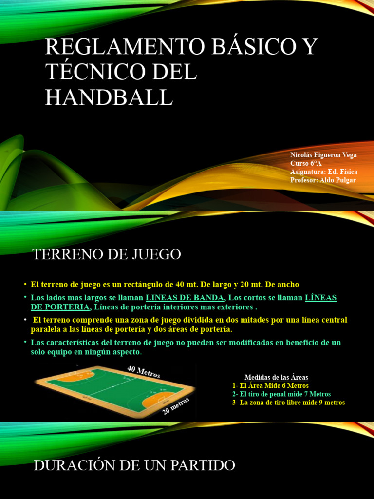 Reglamento Básico de Handball | PDF