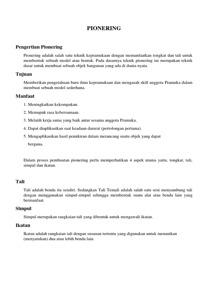 PIONERING | PDF