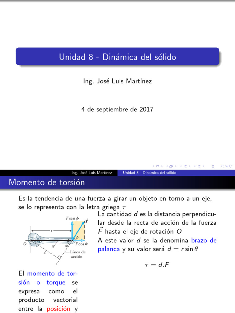Unidad 08 - Dinamica Del Solido | PDF