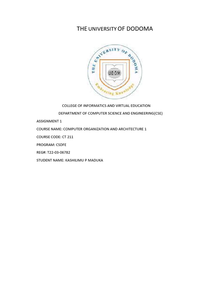 CT 211 Assignment 1 | PDF