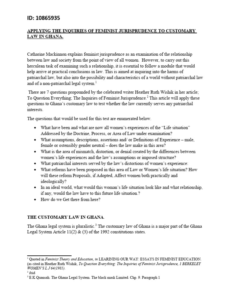 Applying Wishik.. To Question Everything | PDF