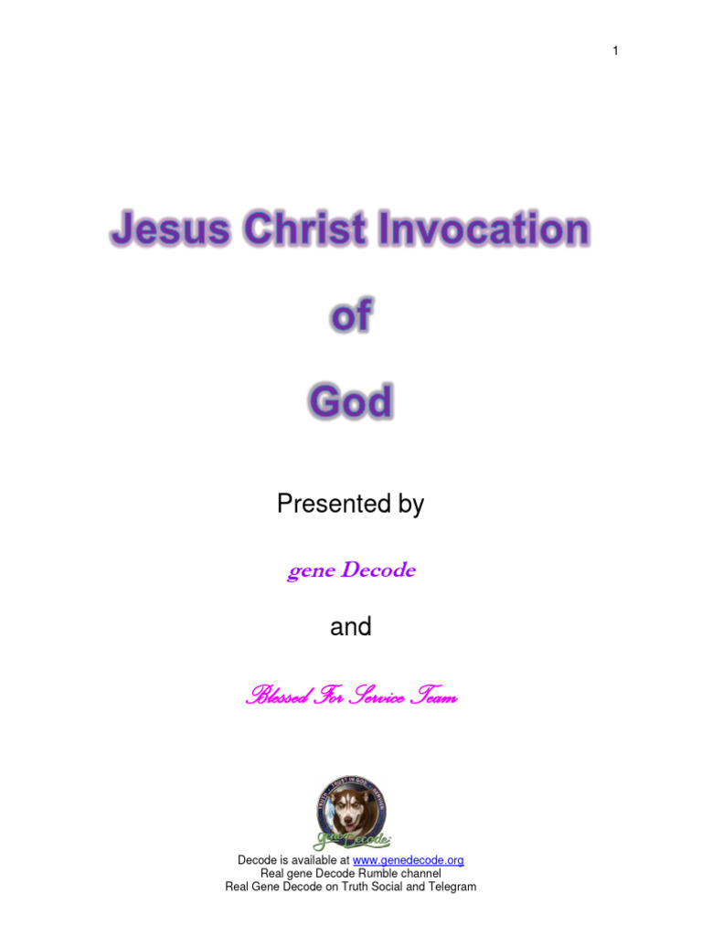 Jesus Christ Invocation - DEEP DIVES - Science of Prayer | Download ...