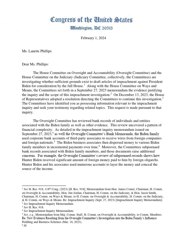 Lanette Phillips Letter | PDF