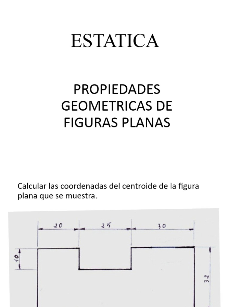 ESTATICA (Ejercicios Calculo de Centroides) | PDF