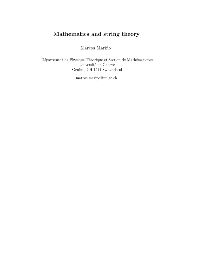 Einaudi | PDF | String Theory | Geometry