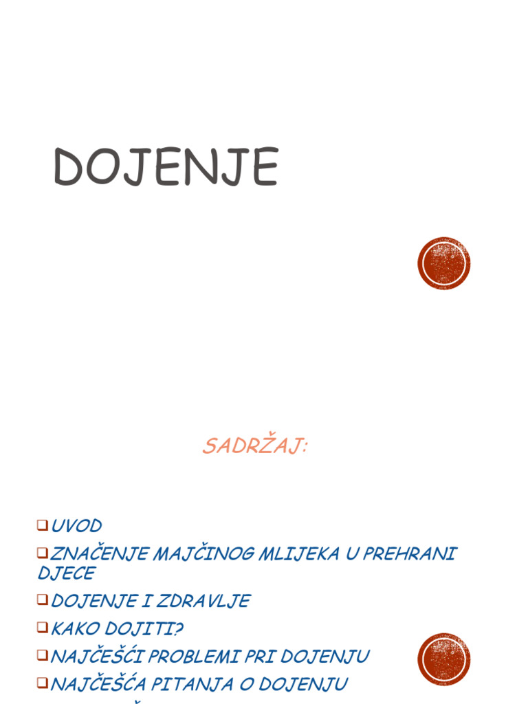 Dojenje | PDF