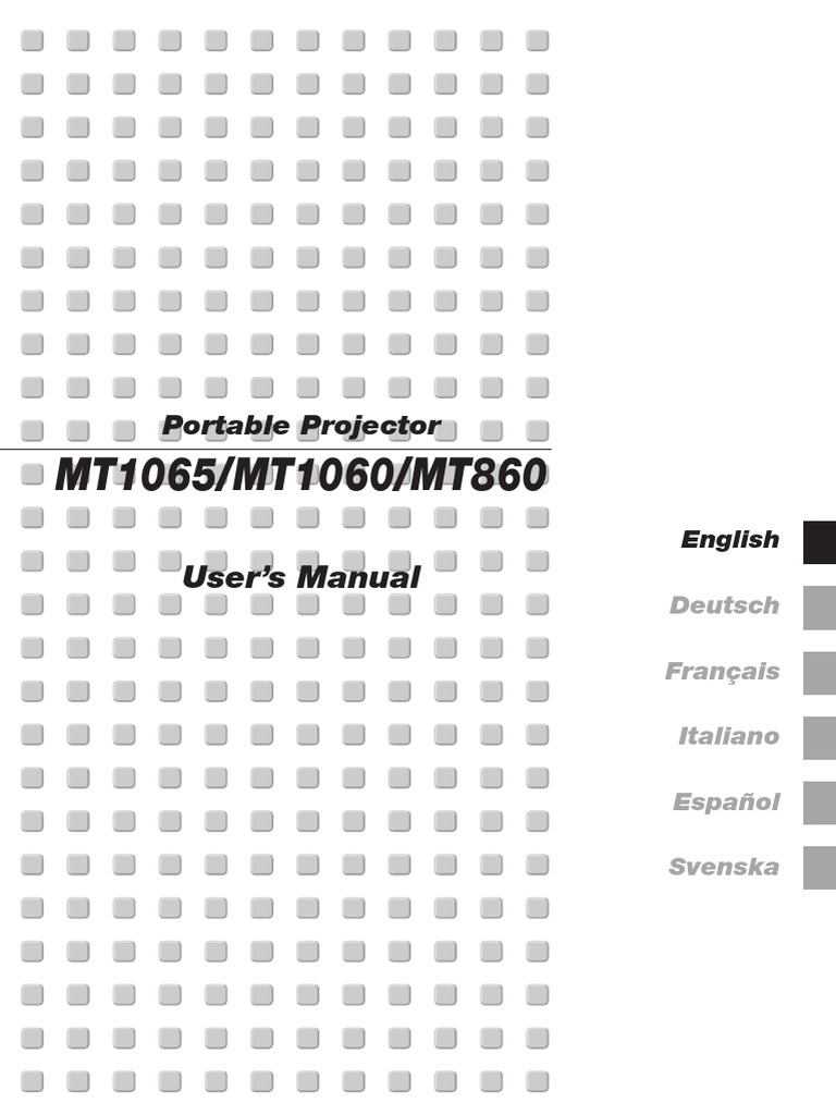 MT1065/MT1060/MT860: User's Manual | PDF | Display Resolution | Computing