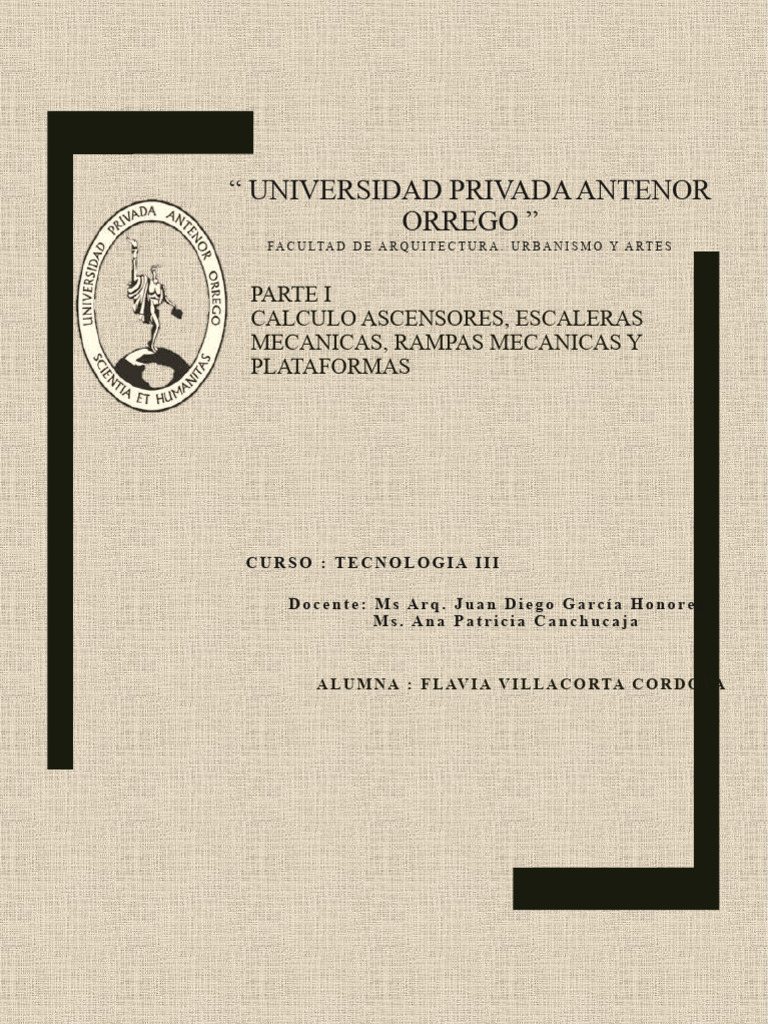 Tsa 1 y 2 | PDF | Vatio | Ascensor