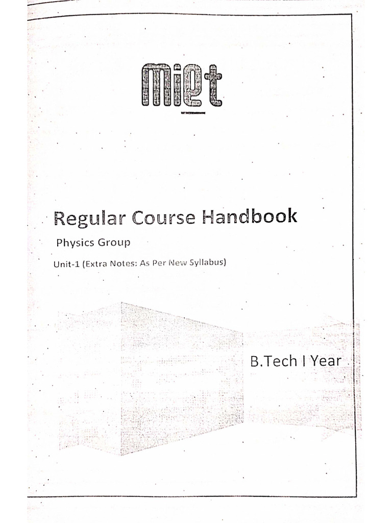 Phy 1 | PDF