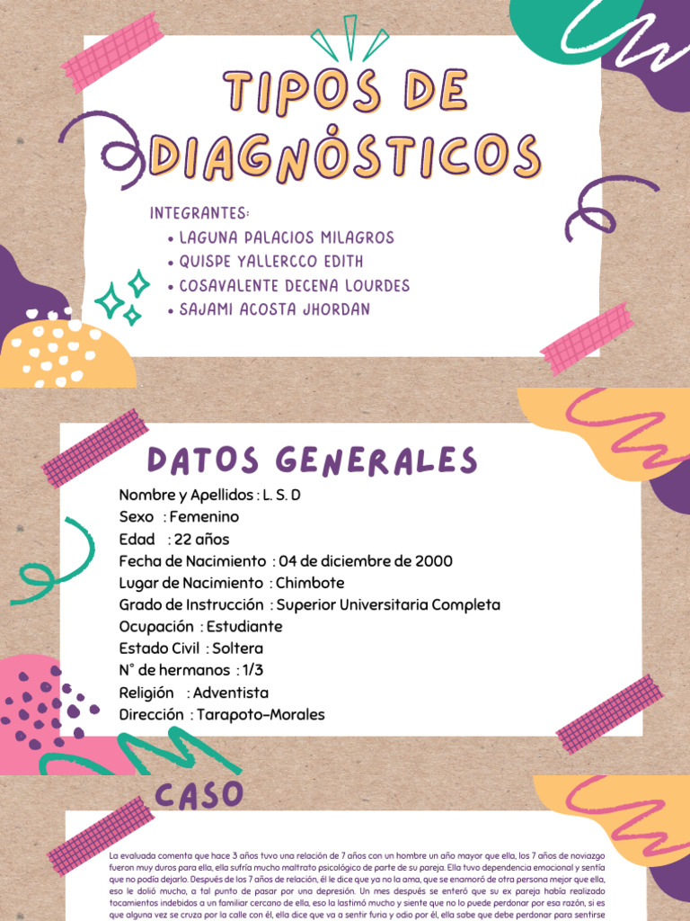 Tipos de Diagnósticos Psicología Clínica | PDF