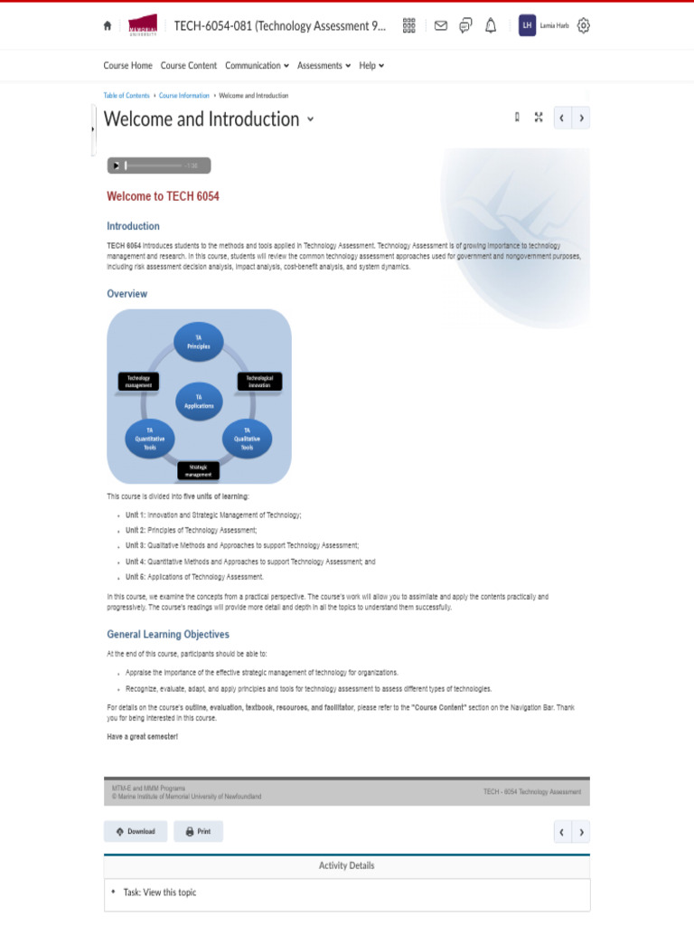 Technology Assessment Course Overview | PDF | Strategic Management ...