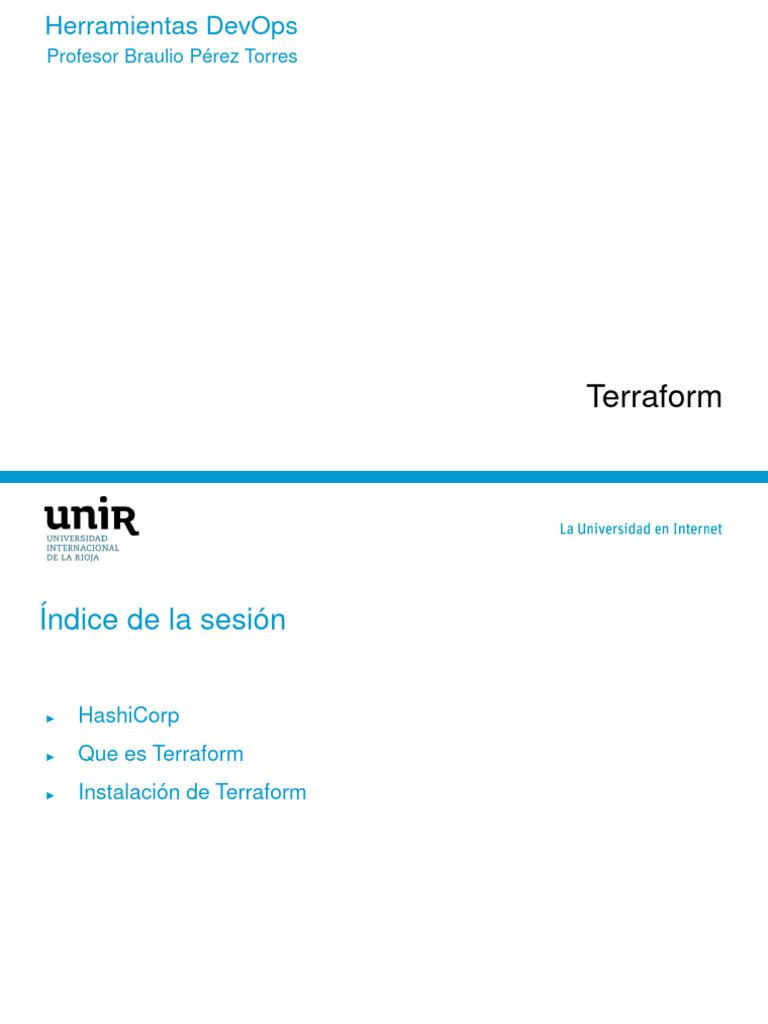 Sesión 04 - 12 Dic 2023 (Terraform Intro) | PDF