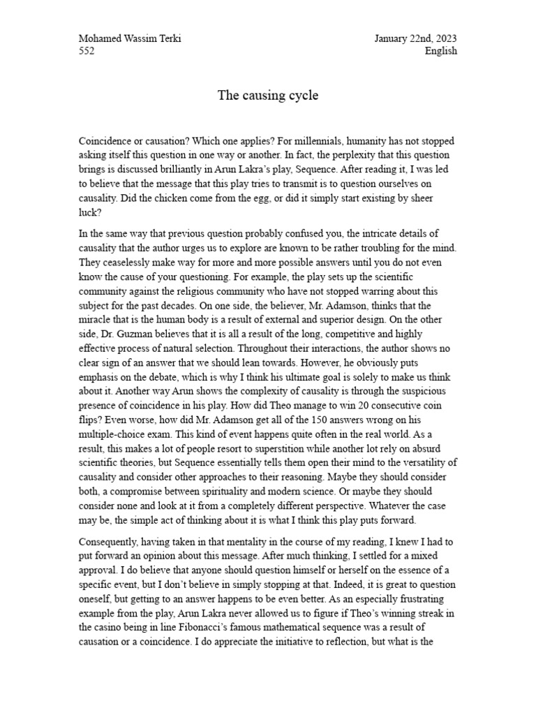 Essay On Sequence | PDF