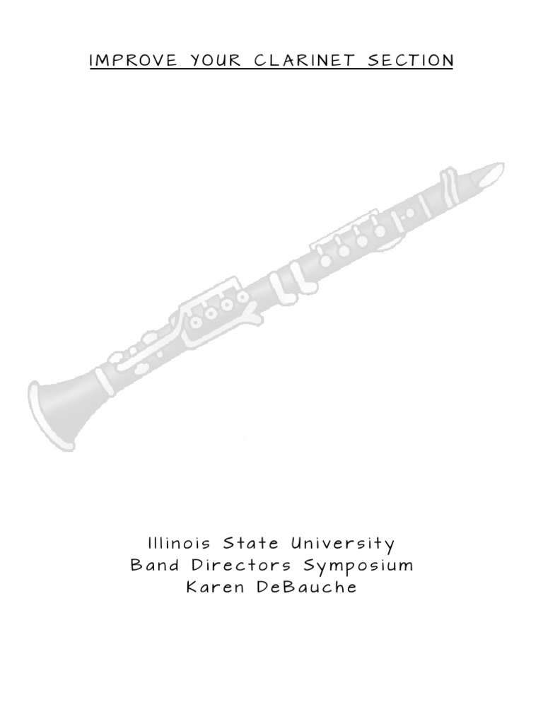 Improve Your Clarinet Section | PDF | Clarinet | Woodwind Instruments