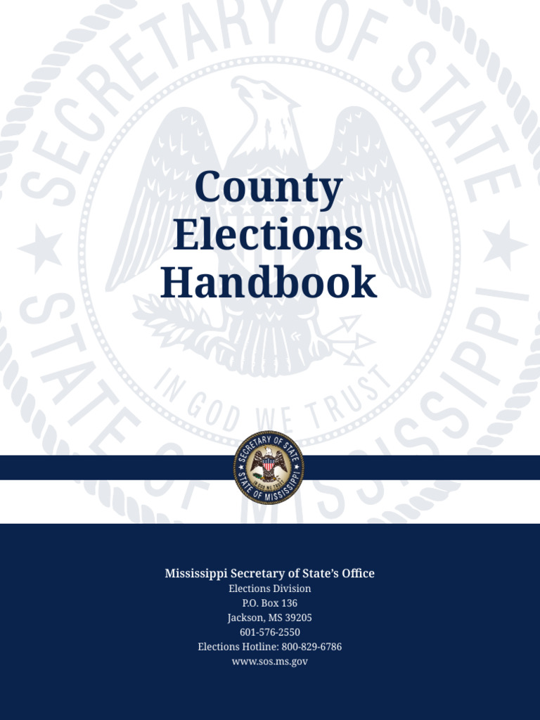 County Election Handbook Primary Guidelines | PDF | Elections | Government