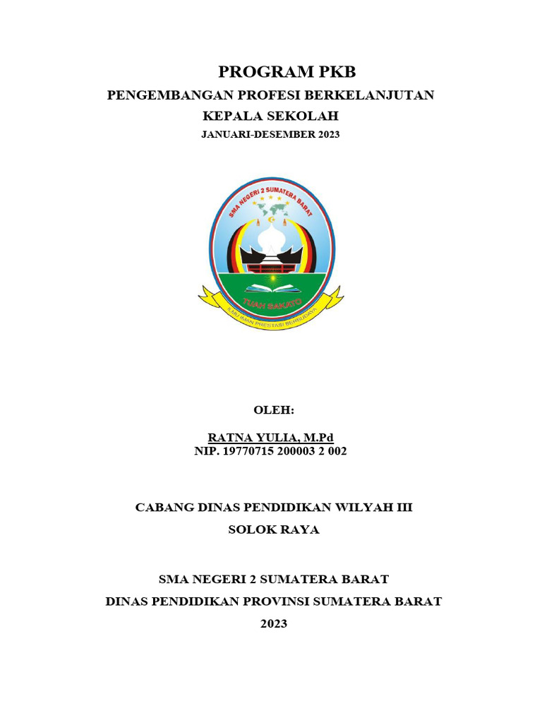 Program PKB: Pengembangan Profesi Berkelanjutan Kepala Sekolah | PDF | Karier & Perkembangan
