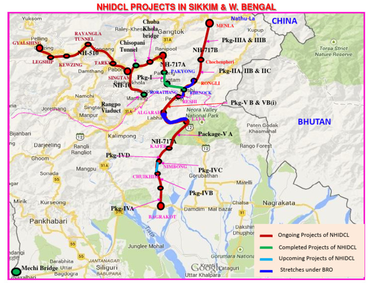 Sikkim Infrastructure Project Maps | PDF