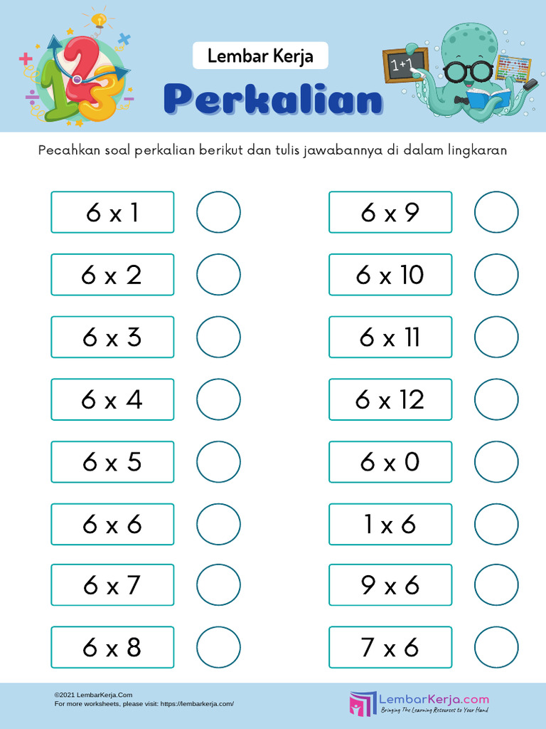Perkalian 6 | PDF
