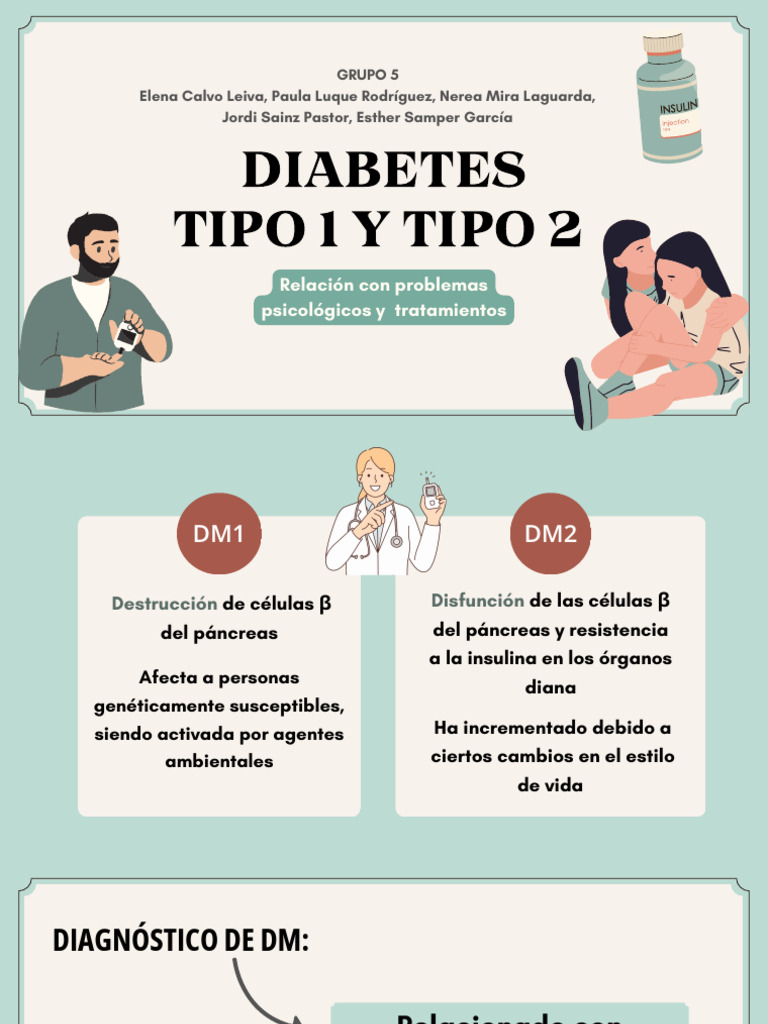 Diabetes y Salud Mental: DM1 y DM2 | PDF