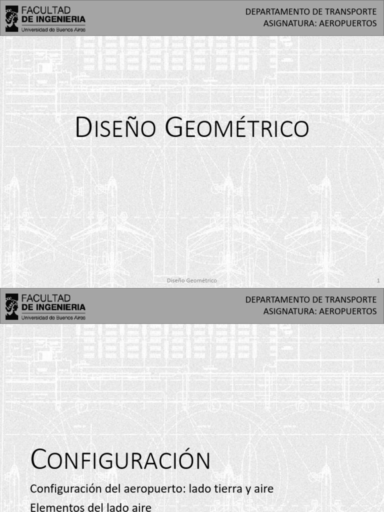 FIUBA Aeropuertos - Diseño Geométrico | PDF