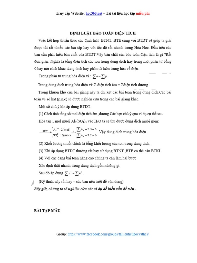 Dinh Luat Bao Toan Dien Tich.1 | PDF