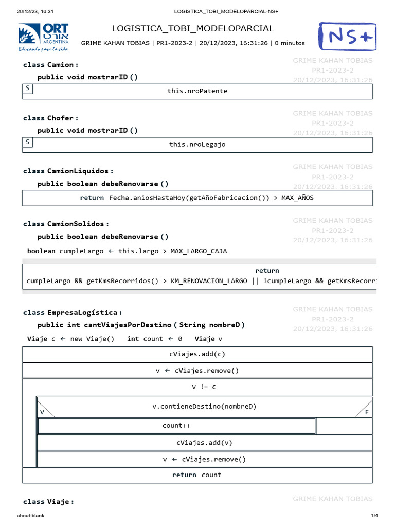Logistica Tobi Modeloparcial-Ns+ | PDF