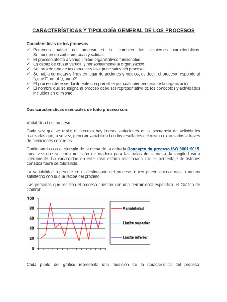Características y Tipología General de Los Procesos | PDF | Business ...