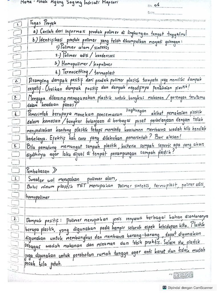 LKPD Kimia Polimer | PDF