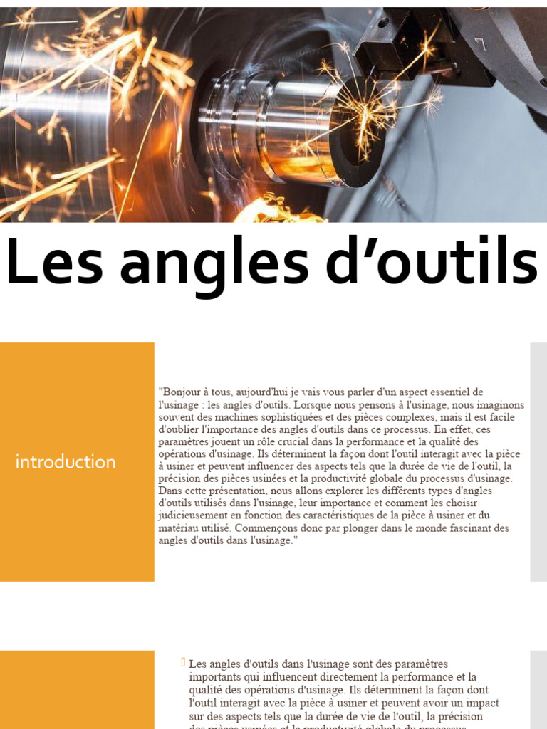 Les Angles D'outils | PDF