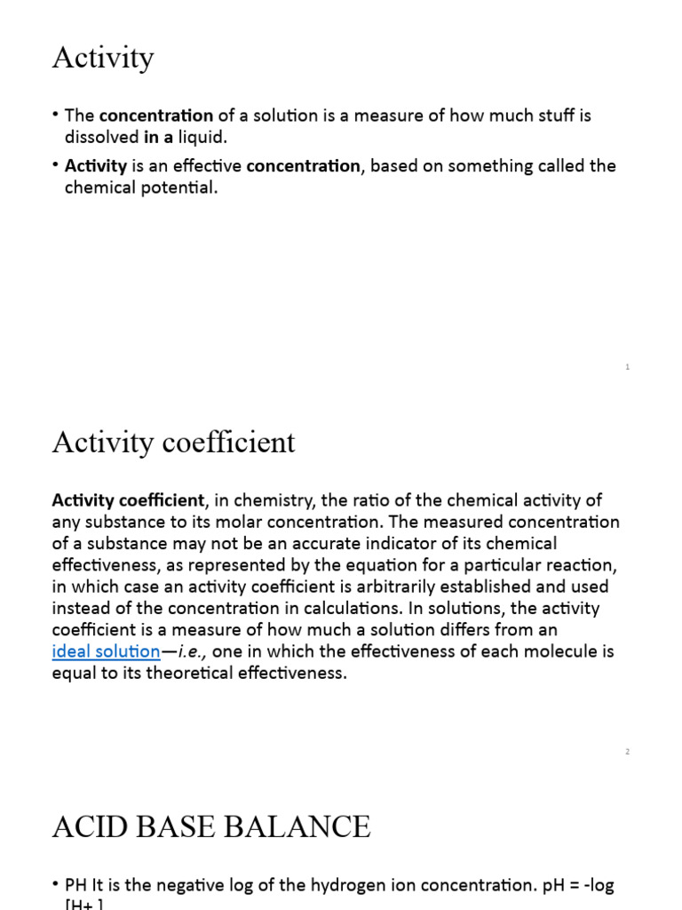 Lecture Activity+PH | PDF