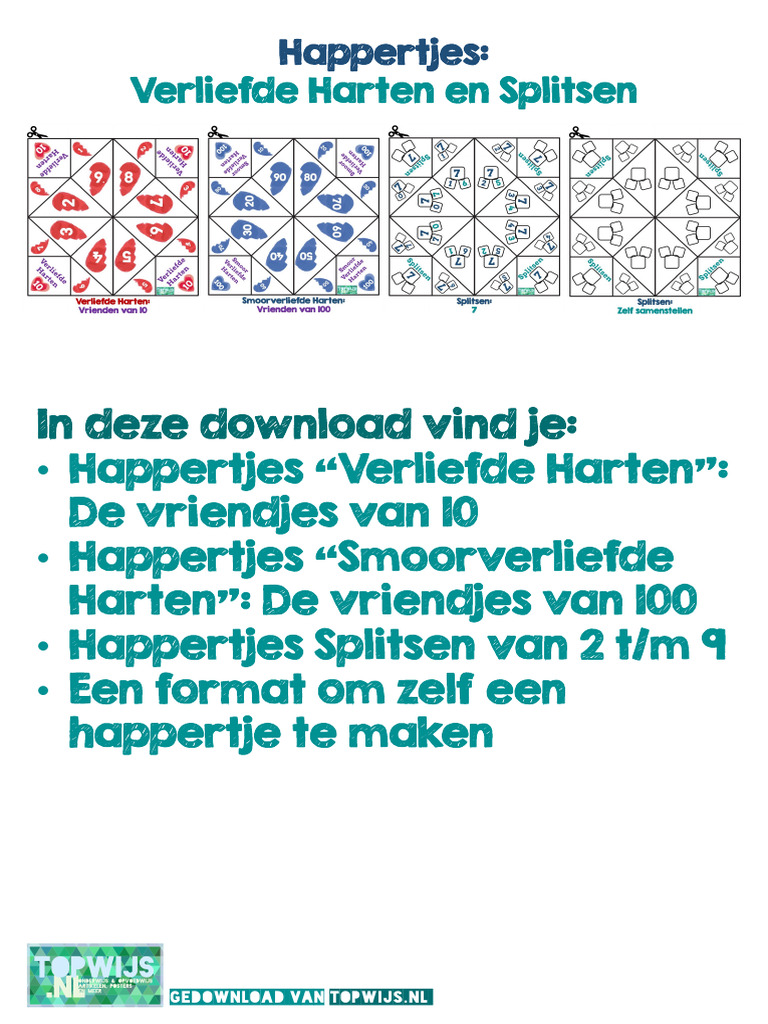 Happertjes Splitsen Verliefde Harten | PDF